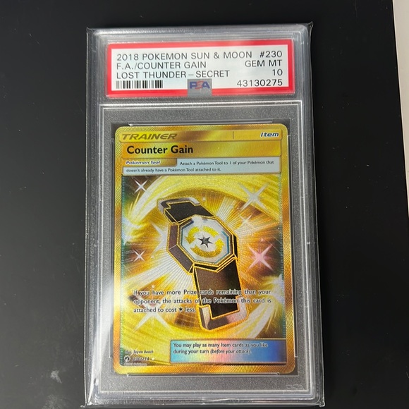 Pokemon | Toys | 28 Pokemon Sm Full Art Counter Gain Lost Thunder ...